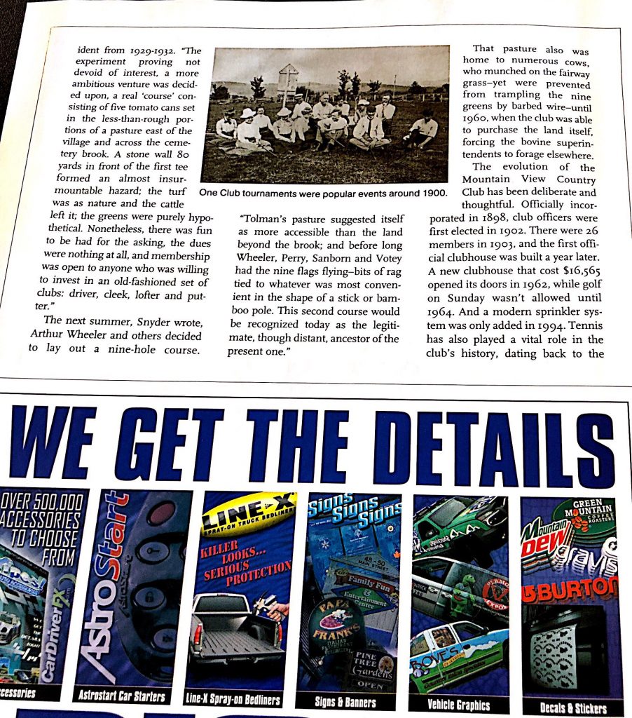 Pasteurized Beginnings [Early Courses in Vermont] | By Tom Mackin ...